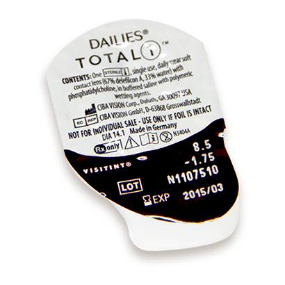 Dailies Total1 Contact Lenses (90 Pack) | Anzlens.com.au